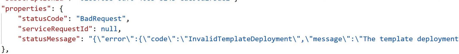 Invalidtemplatedeployment” Error While Deploying Arm Template Vaibhav Gujrals Blog