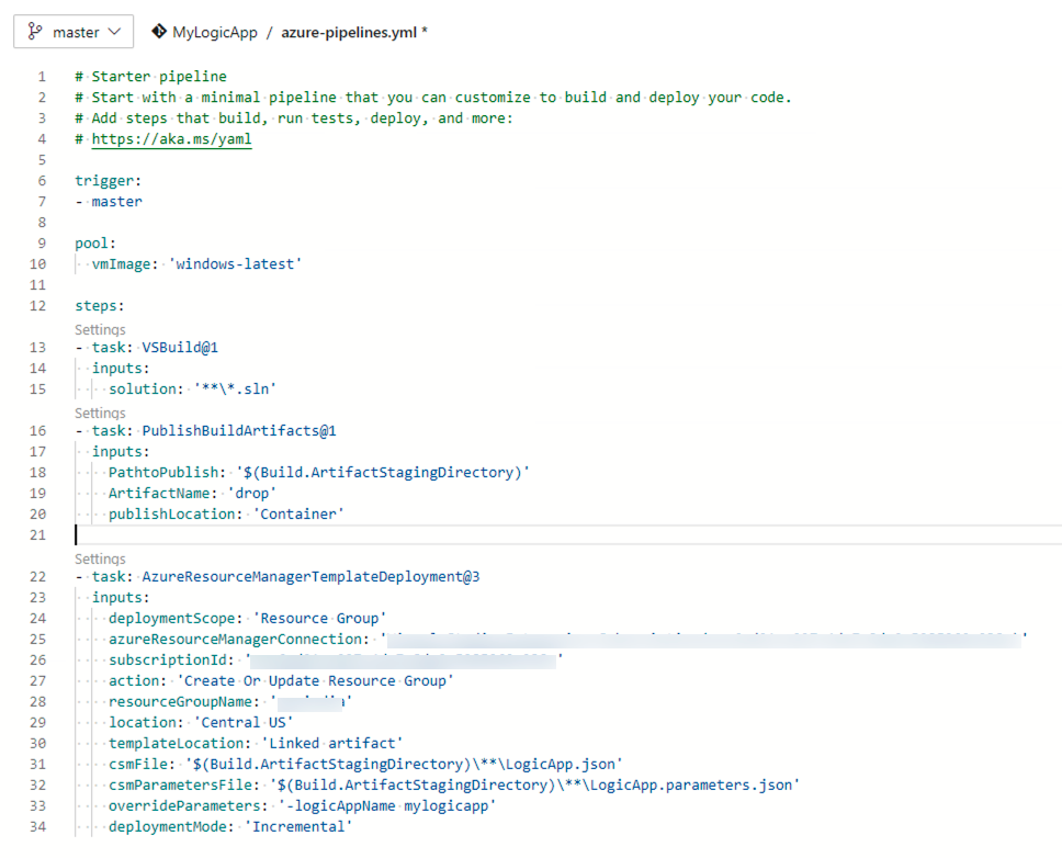 Deploying a logic app using azure devops yaml pipeline – Vaibhav Gujral ...